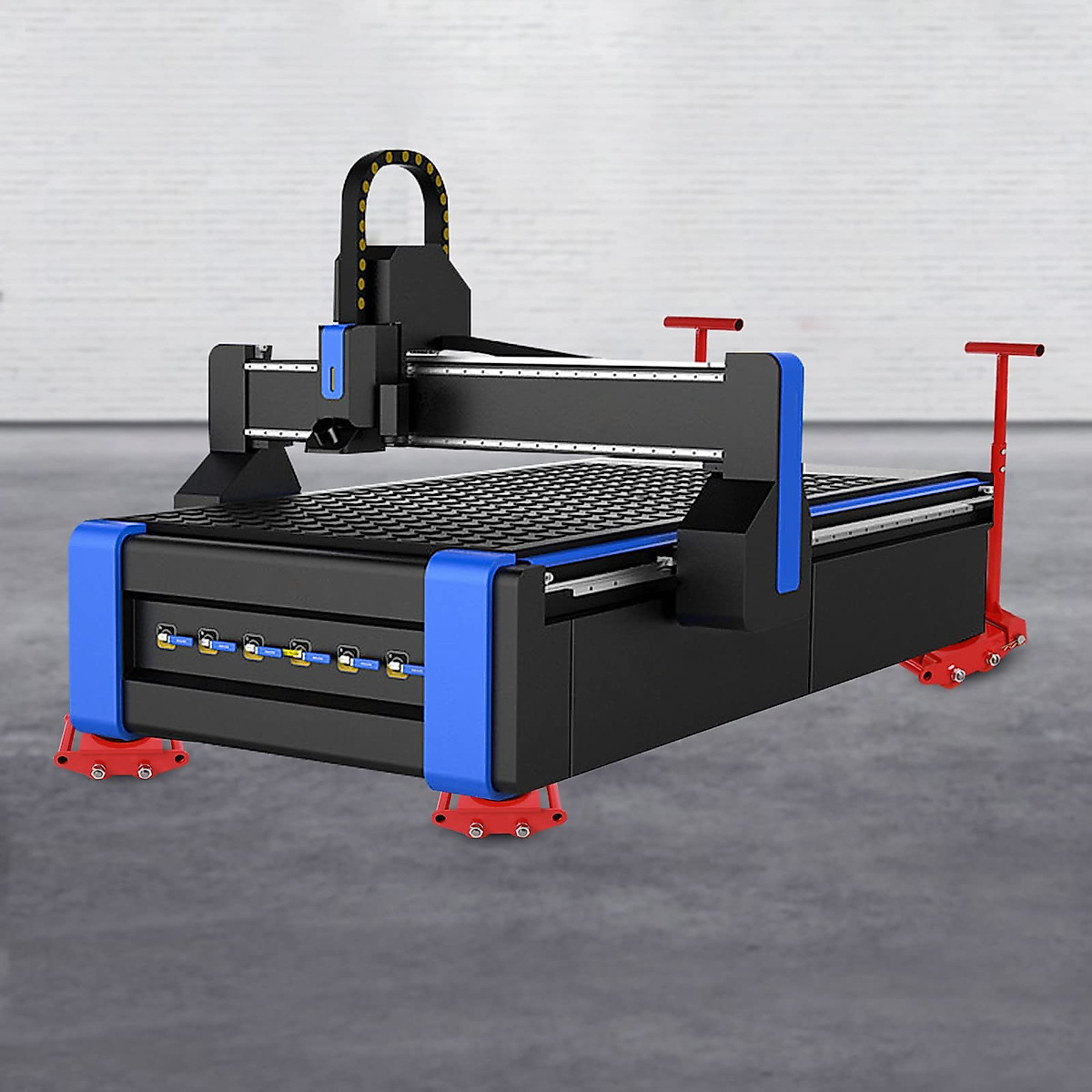 4pcs Machinery Mover, 6T Machinery Skate Dolly, 13200lbs Machinery Moving Skate, 360° Rotation Cap &4 Rollers, Heavy Duty Industrial Moving Equipment, Red