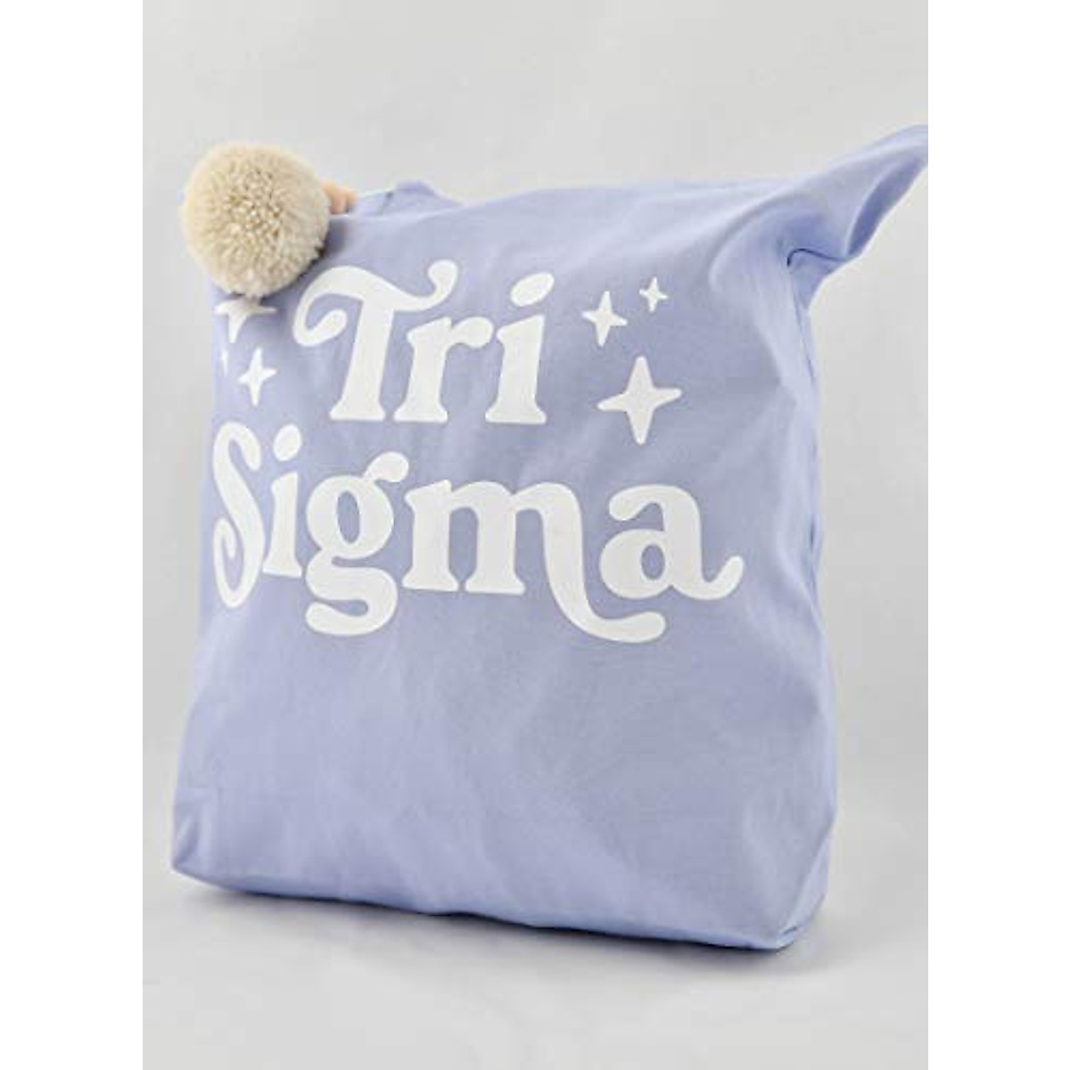 Sigma Sigma Sigma Retro Pom Pom Tote Bag