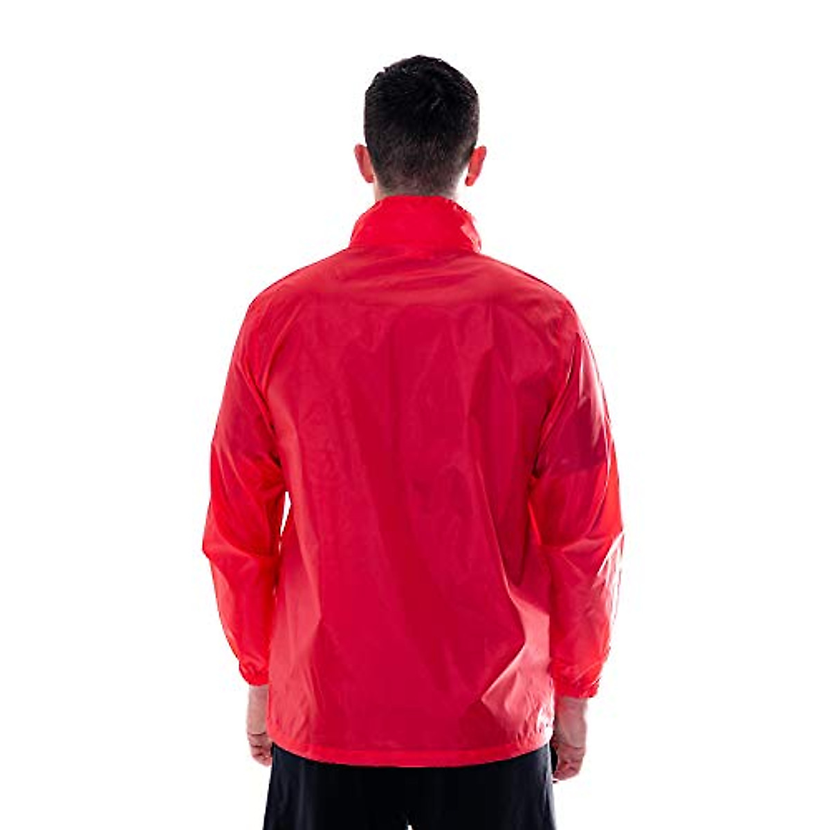 Officially Licensed LIFEGUARD Mens and Womens Unisex Fit Zipper-up Windbreaker Water Resistant Rain Jacket with Hood (M)