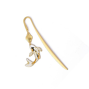 ARFUKA Bookmarks Lucky Fish Metal Bookmark Reading Book Markers Gifts for Women, Kids, Teens Girls, Readers and Book Lovers