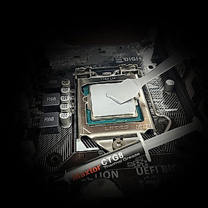 Maxtor CTG8 4 Grams Thermal Compound Paste Heat Sink for IC/Processor/CPU/GPU/All Coolers, 12.8W/m.k Carbon Based High Performance, Thermal Interface Material