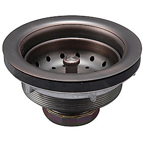 Plumb Pak K5435VB Kitchen Sink Strainer with Fixed Post Basket, 1 Pack, Venetian Bronze