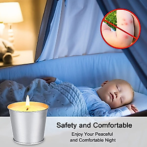 Facio Candles Outdoor Indoor 8 Pack Scented Candles Set Bulk Made with Soy Wax Bucket and Essential Oils for Garden Patio Yard Home Balcony, 8 Pack Citronella Candles