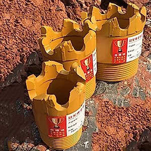 LANTAO Coreless Drill Bit Well Drilling PDC Drag Bit for Mining Drilling Bit Geological Exploration Coal Mining (diametor 75mm)