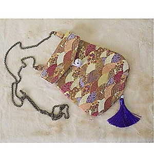 LoveinDIY Cotton Fabric Yard Sewing Patchwork Fabric Japanese Kimono Printed Fabric, Japanese Traditional pattarn, for Your Hand Making, Blue Flowers