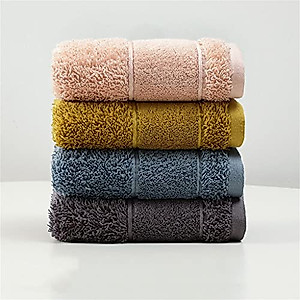YLLWH Towel wash a face Home Water Absorption Women and Couples take a Bath Long Staple Cotton Wipe Hair Towel