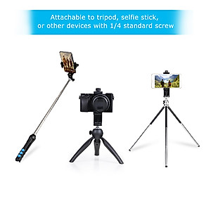SharingMoment Premium Smartphone Holder/Vertical and Horizontal Tripod Mount Adapter Rotatable Bracket with 1/4 inch Screw/Adjustable Clip for iPhone, Android Cell Phone, Selfie Stick, Camera Stand
