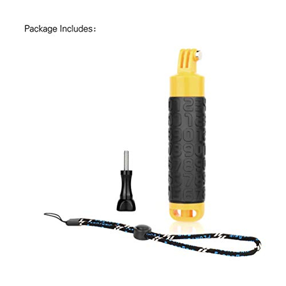 Waterproof Floating Hand Grip Monopod for GoPro Hero 1 2 3 3+ 4 5 6 7 8 9 Session 2018 Action Camera, and and AKASO EK5000 EK7000/SJCAM SJ4000 SJ5000