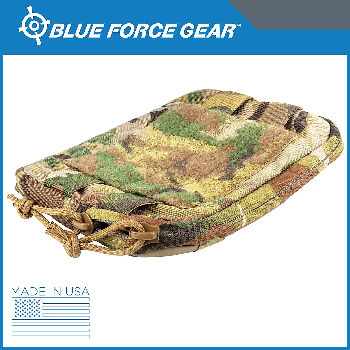 Blue Force Gear MOLLE Admin Pouch - EDC Pouch, Durable USA-Made MOLLE Accessories - Coyote Brown - 1 x 8 x 5.5 Inches