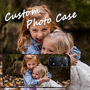 Eouine Custom Phone Case for Xiaomi Redmi Note 11 Pro（4G/5G） 2022 (6.67") - Personalized Picture Phone Cases Black Customizable Case Customize Photo Text Design Cover - Customized Your Own Phone Case