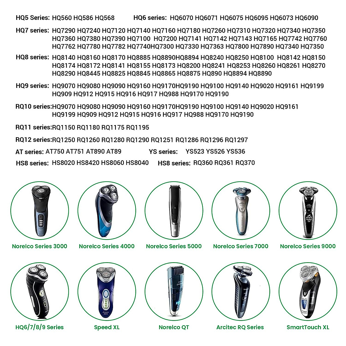 15V Shaver Charger Cord Fit for Philips Norelco HQ8505 9000 7000 5000 3000 Series Electric Shaver Razor,Aquatec,Arcitec,Multigroom Beard Trimmer Replacement HQ8505 Adapter Power Cord (15V 0.36A 5.4W)