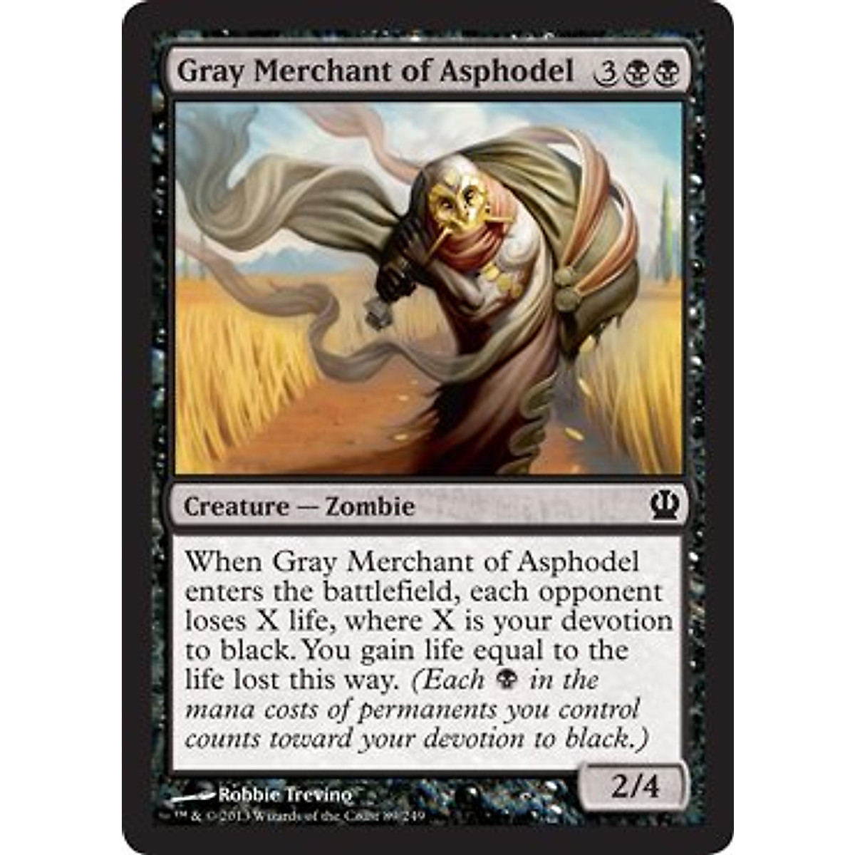 Magic The Gathering - Gray Merchant of Asphodel - Theros