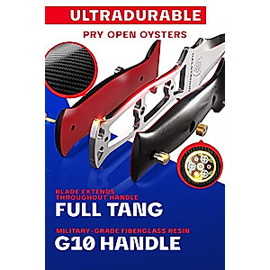 Dalstrong Professional Oyster, Clam and Shellfish Shucking Knife - 3.5 inch - Shogun Series Elite - Japanese AUS-10V Super Steel - G10 Handle - Kitchen Knife - Sheath Included