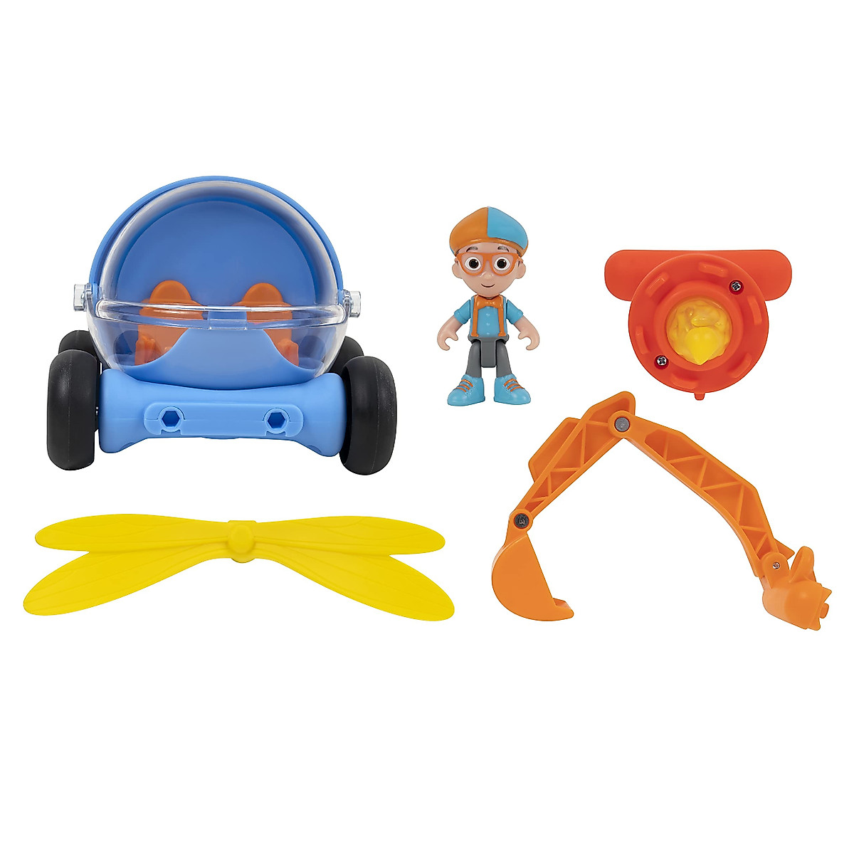 Blippi BlippiMobile Wonders - Explore Includes 1 Mobile, 1 Figure, 3 Vehicle Accessories - Perfect for Every Fan,Unisex Children