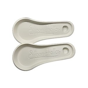 Disposable Spoon Rests 12 Pack, Spoon Holder, Party, Catering Supplies, Birthday, Thanksgiving, Christmas, Tailgating, Kitchen Utensils, Countertop, Stove Top- Spoon Fellas® Cornstarch- Patent Pending