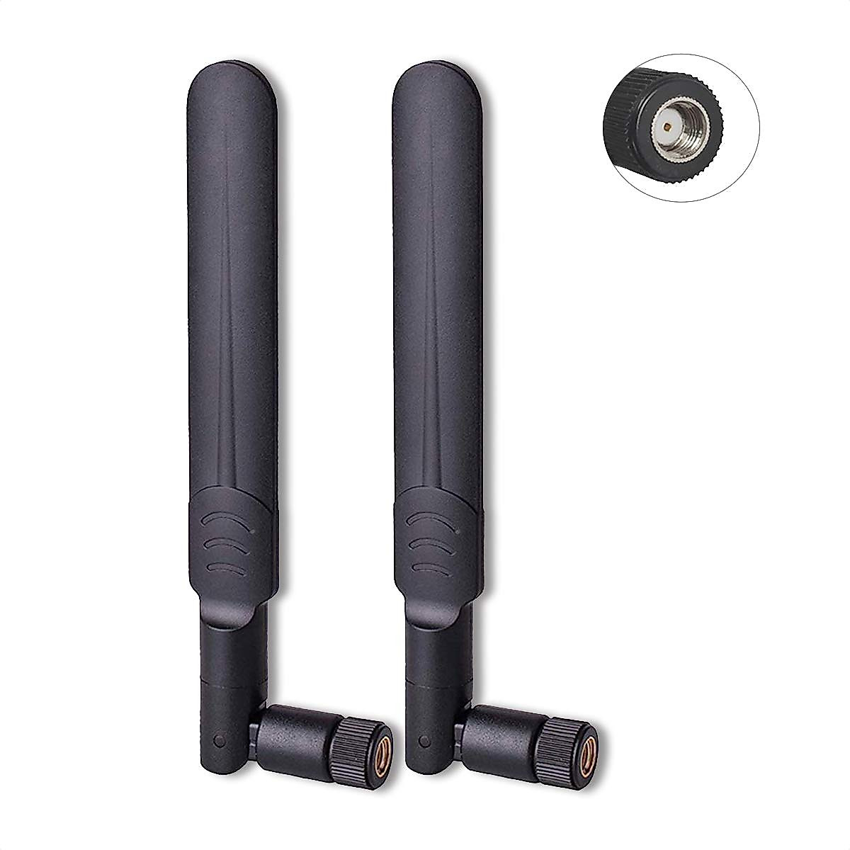 RHsia Cellular Trail Camera Antenna,(2 Pack) 4G LTE Antenna RP SMA Replacement Antenna for Spypoint Camera Outdoor Wildlife Hunting Camera LTE Trail Camera Game Camera Security Surveillance Camera