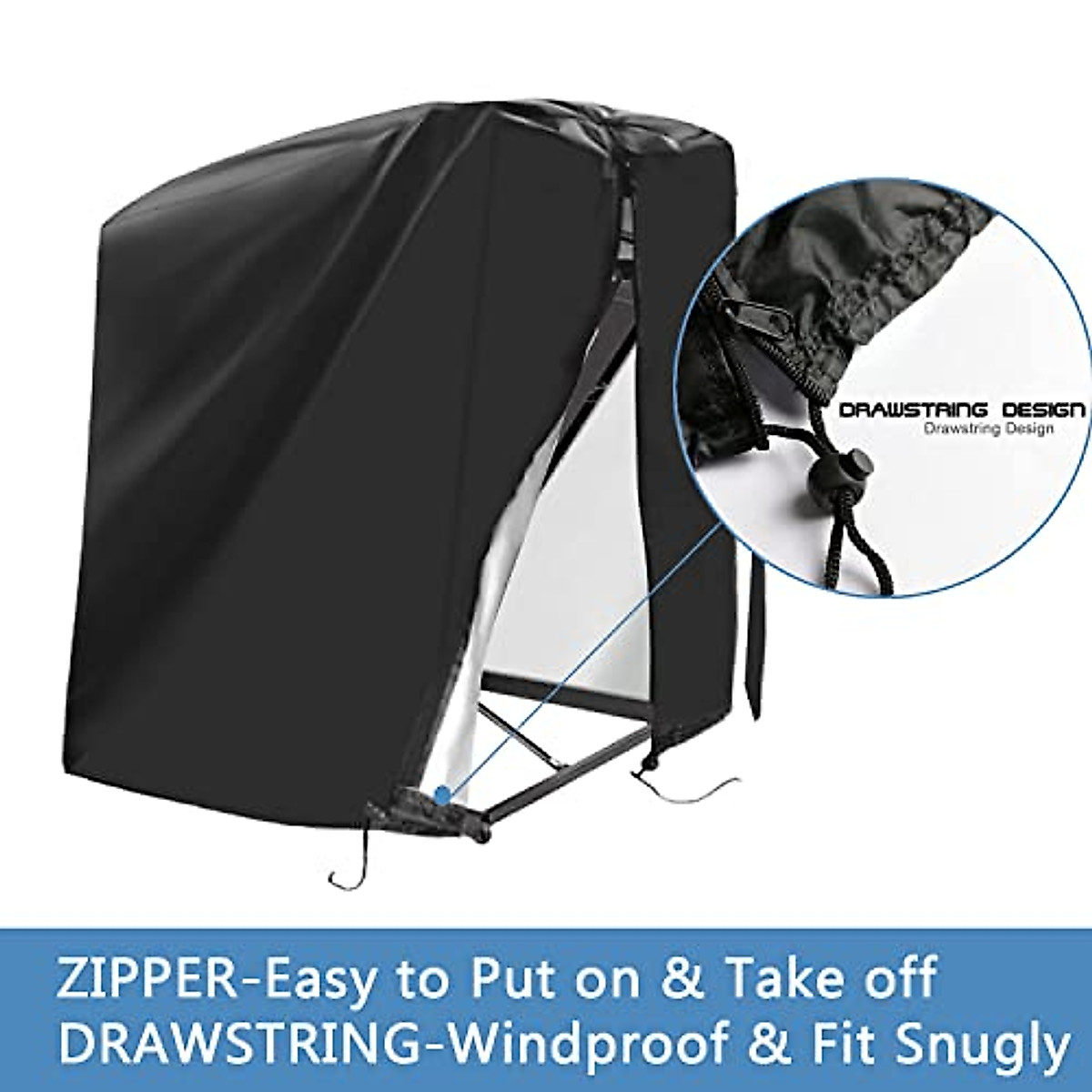 Rilime Treadmill Cover,Folding Treadmill Cover Waterproof Outdoor,Dustproof Cover for Nordictrack Treadmill Folding Running Machine,46" L X 38" W X 66" H