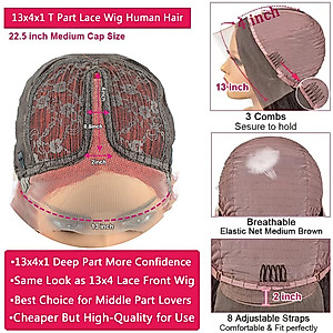 MUPRETTY 99J Burgundy Lace Front Wigs Human Hair Body Wave Lace Front Wig 180% Density Glueless Human Hair Lace Front Wigs Pre Plucked 13x4x1 T Part Lace Wig Human Hair Natural Hairline (20Inch)