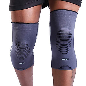 BERTER Knee Compression Sleeve Support for Running, Jogging, Sports - Brace for Joint Pain Relief, Arthritis and Injury Recovery - A Pair (X-Large, 20.5-23.0")