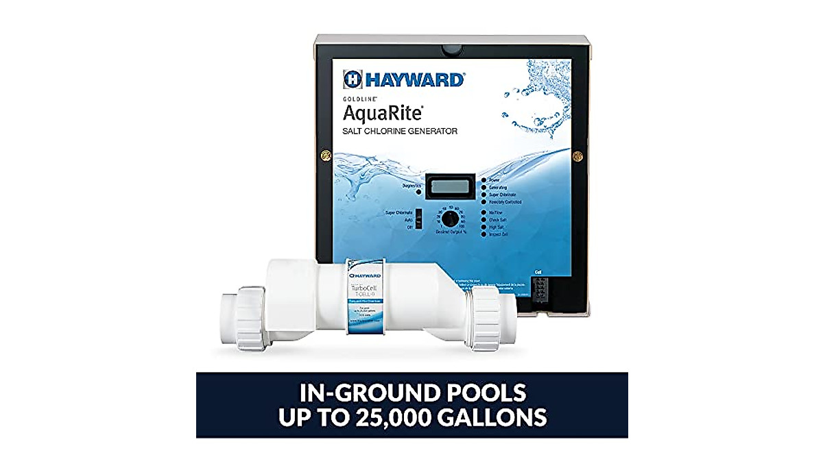 Hayward AquaRite Salt Chlorination System for Pools up to 25,000 Gallons