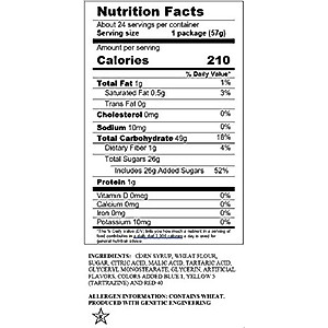 Sour Punch Rainbow Sour Straws, 2 Ounce (Pack of 24)