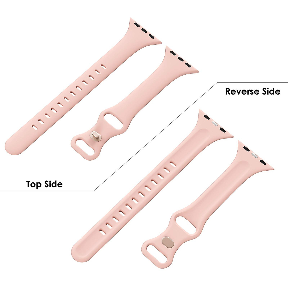 SWEES Compatible with Apple Watch Bands 41mm 38mm 40mm 42mm 44mm 45mm 49mm, Soft Sport Silicone Slim Thin Small Replacement Wristband for iWatch Ultra Series 8 7 6 5 4 3 2 1 SE Sport Edition Women Men