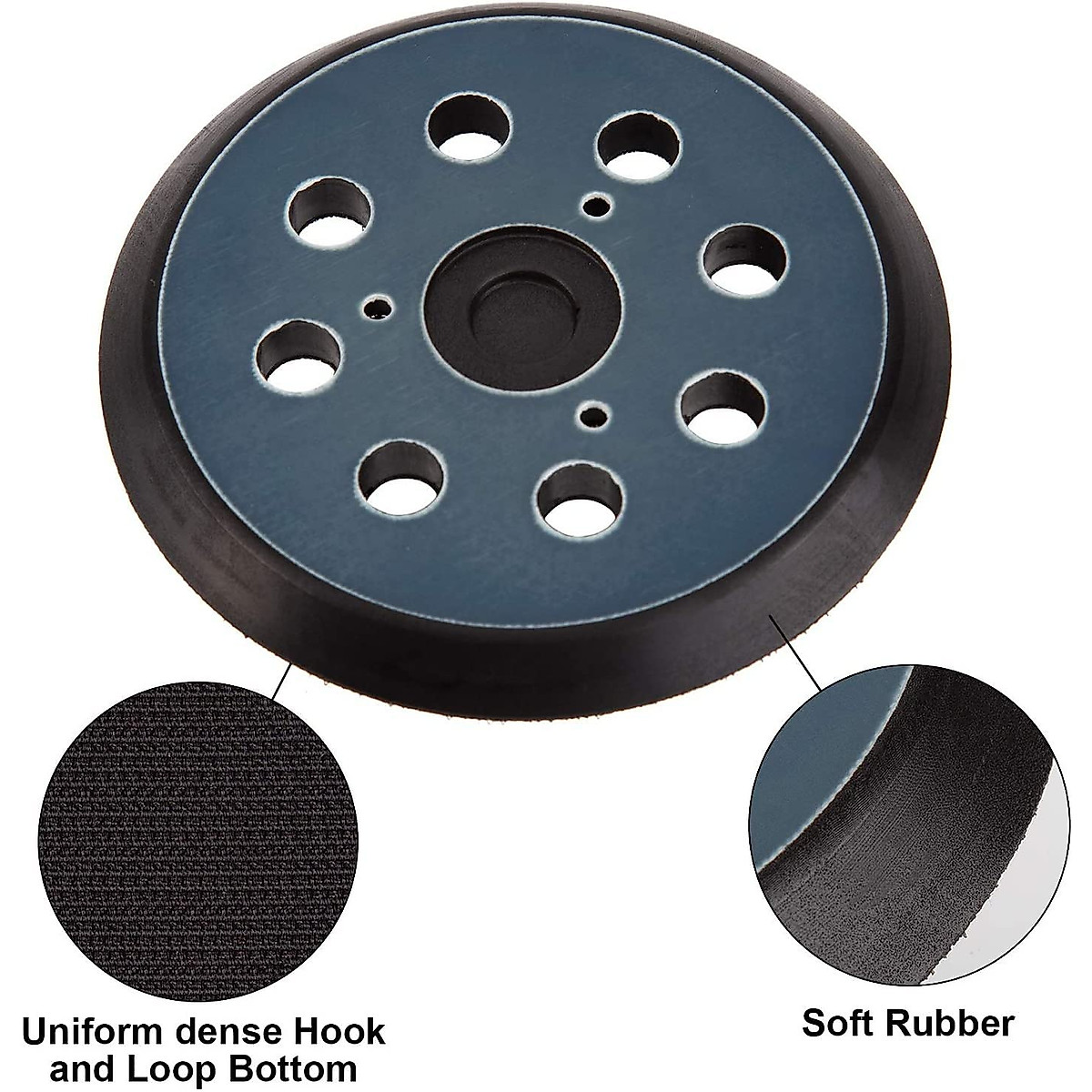 5" Sander Pad Replacement for DeWalt OE# 151281-08,Fits DW421,DW423,DW4388,D26451and D26453,Compatible with Makita Orbital Sander BO5010, BO5030K, BO5031K, BO5041K
