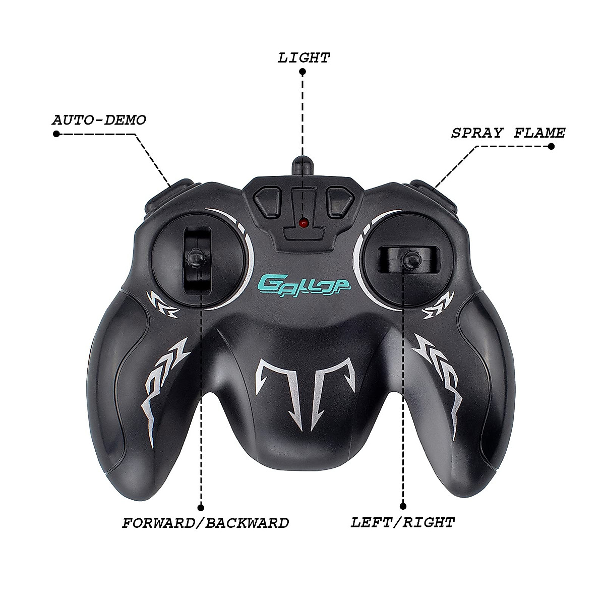 Jet Spray Remote Control Car for Kids and Children, Remote Control Vehicle Toy with Jet Spray Device Realistic Car Light Design and Engine Sound and Brake Sound, Best Gifts for Boys and Girls (Black)