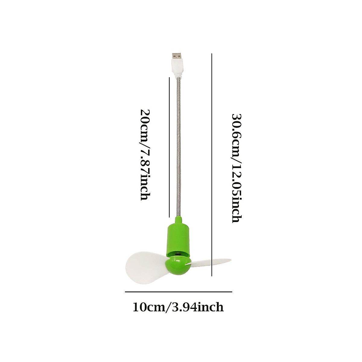 Honbay 4PCS Mini Mobile Portable USB-Powered Cooling Fan Gooseneck Air Blower for Desktop PC Computer Laptop Notebook Tablet