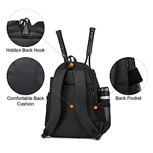 Sucipi Tennis Bag Professional Tennis Backpack for Men and Women Racket Bags with Ventilated Shoe Compartment, Holds 2 Tennis Rackets, Pickleball Paddles