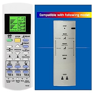 Replacement Remote Control for TOTO Washlet Bidet Toilet Seat SG GL TCF403REGV1 CW512YR WC TCF403EGV1 (UK) TCF6532C3GV1 TCF6532G#NW1 TCF6532SW#NW1 TCF403REG TCF403RESW TCF403REG CW512YR WC