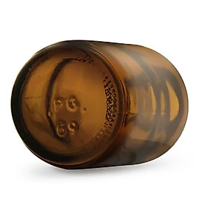 Premium Amber Glass Boston Round Bottles, 1/2 oz (15ml) Capacity - Durable, UV-Protective 5-Pack with Leak-Proof Black Cone-Lined Caps - Perfect for Essential Oils - Perfumes