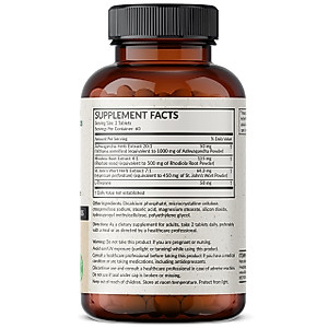 Futurebiotics Chill Pill + Ashwagandha, Rhodiola, St. John’s Wort, & L-Theanine - Non-GMO, 120 Vegetarian Tablets