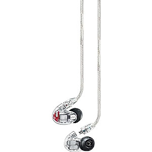 Shure SE846 PRO Gen 2 Wired Sound Isolating Earphones, Secure in-Ear Earbuds, High-End Professional Sound, Hi-Def Four Drivers, Upgraded Sound Filters, Durable Quality, Customizable Frequency - Clear