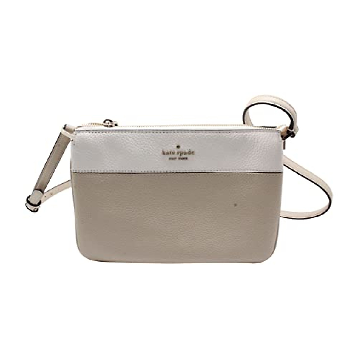 Kate Spade New York Leila Colorblock Triple Gusset Crossbody in Light Sand