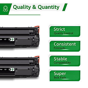 GREENSKY Compatible Toner Cartridge Replacement for Canon 137 CRG137 ImageClass LBP151dw D570 MF211 MF212w MF216n MF217w MF227dw MF229dw MF232w MF236n MF242dw MF244dw MF247dw Printer(Black, 4-Pack)