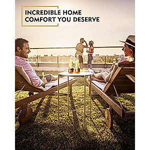 Moncot Round Side Table Small：Gold end Table White Side Table Marble Side Tables for Living Room Bedroom Glass Top Faux Marble TextureModern Brass Metal Frame