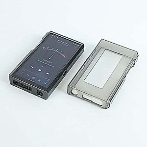 Soft TPU Clear Crystal Full Protective Skin Shell Case Cover for FiiO M11 Plus LTD Music Player (Clear Black)