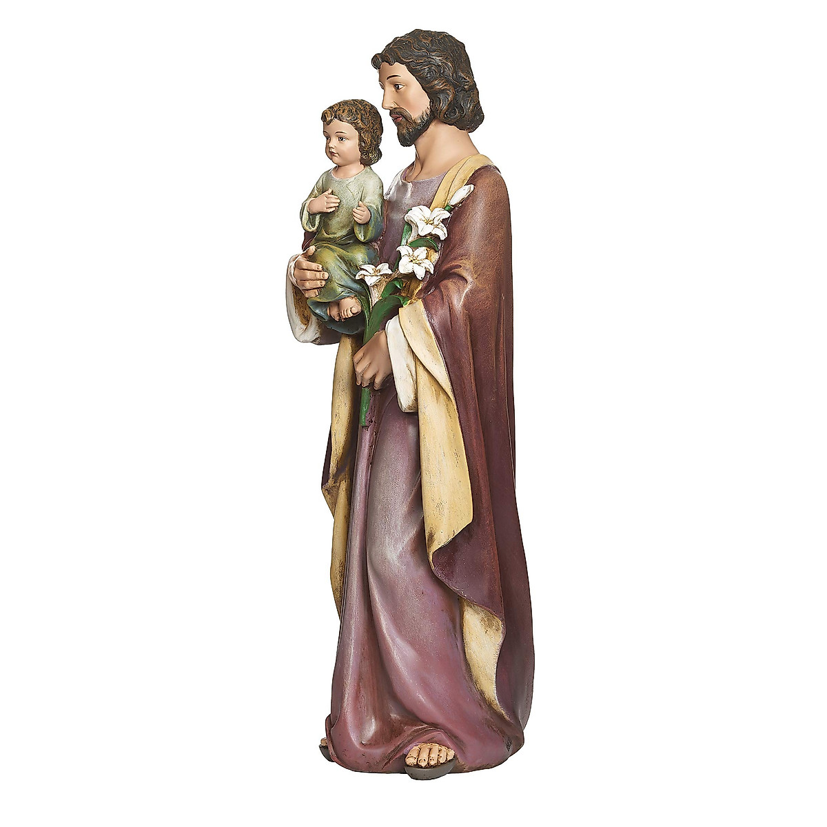 Joseph's Studio by Roman - St. Joseph and Child Jesus Figure, Renaissance Collection, 25" H, Resin and Stone, Religious Gift, Decoration, Collection, Durable, Long Lasting