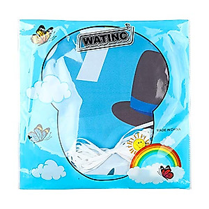 WATINC Happy Father’s Day Backdrop Banner 78” x 45” Extra Large Blue Background Banners Shirt Tie Hat Moustache Polyester Backdrops Party Decorations Photo Booth Prop for Indoor Outdoor