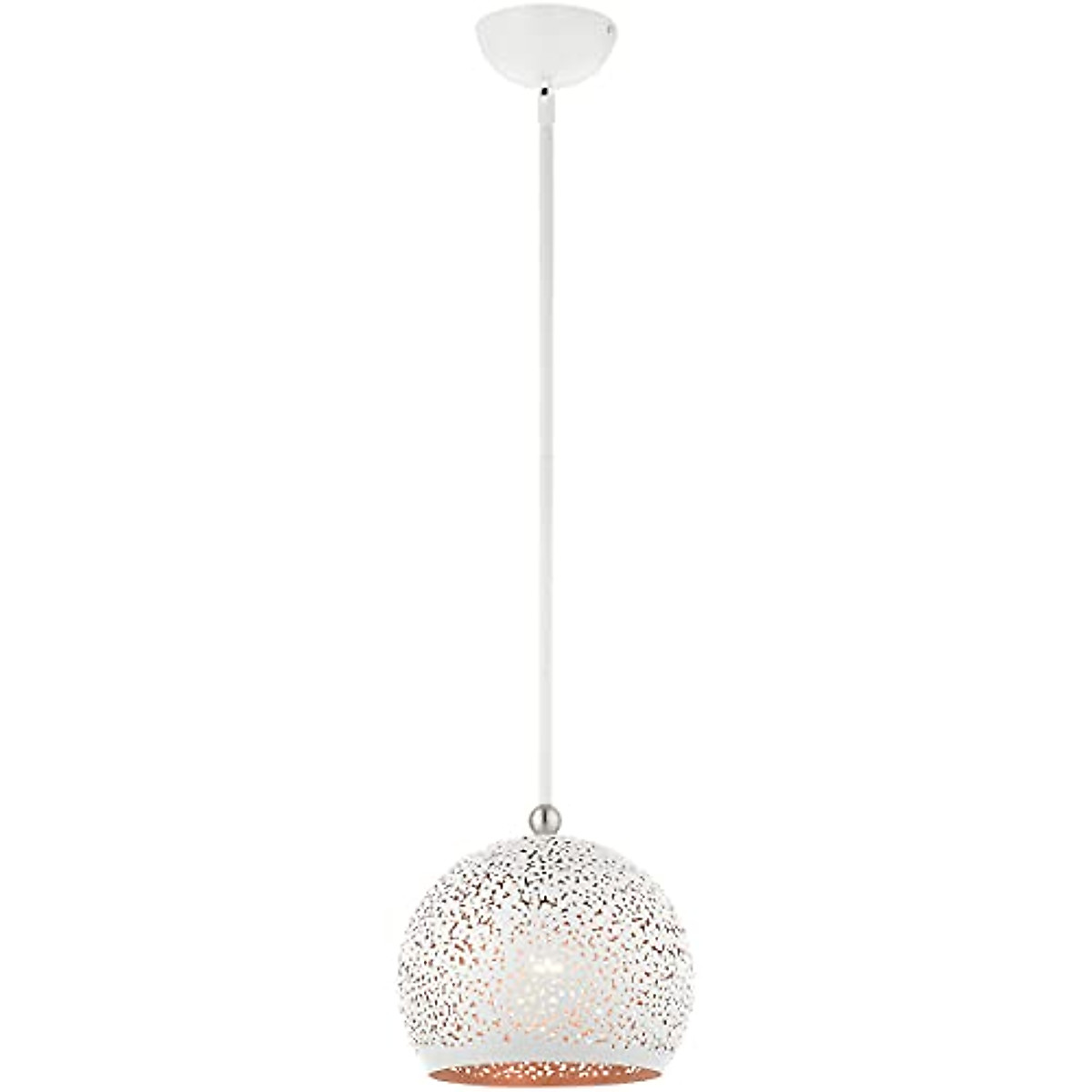 Livex Lighting 49181-03 1 Light White Pendant