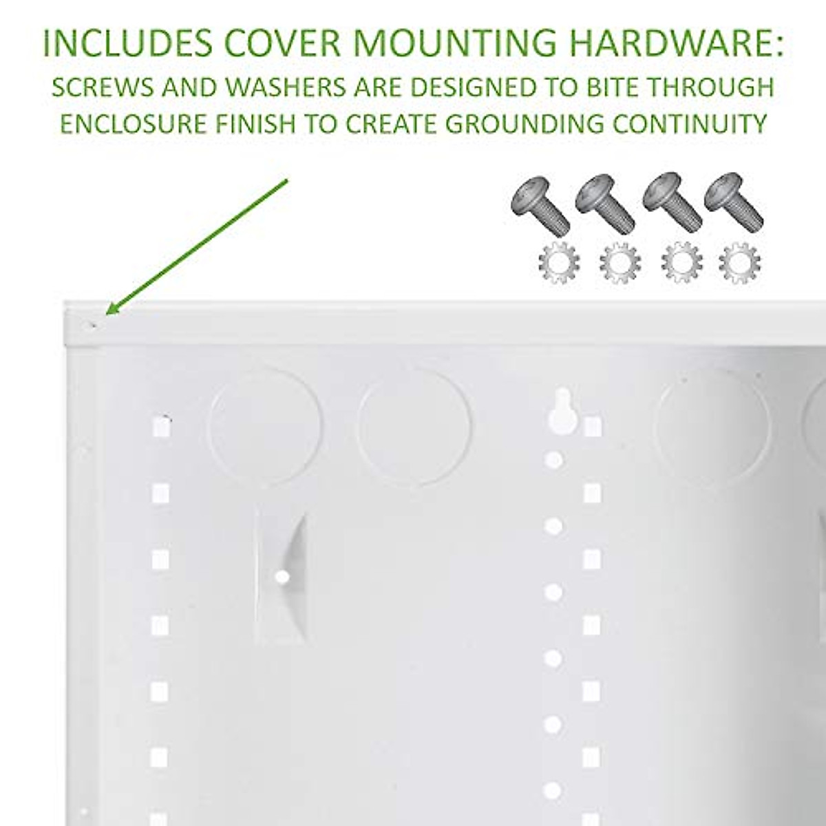 Legrand - OnQ 42 Inch Media Enclosure, 20 Gauge Cable Management Box, Cable Wall Cover with 2.5 Inch Opening for Wires, Recessed Media Box, Glossy White, EN4200