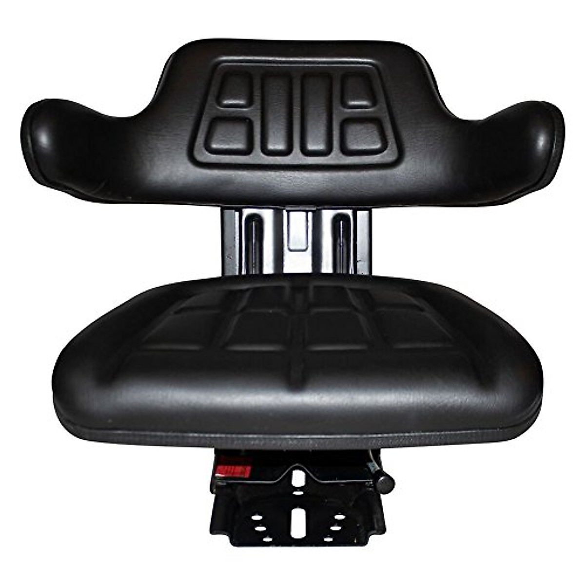BLACK TRAC SEATS BRAND WAFFLE STYLE UNIVERSAL TRACTOR SUSPENSION SEAT WITH TILT FITS FORD/NEW HOLLAND 2N, 8N, 9N, NAA, JUBILEE (SAME DAY SHIPPING - Delivers in 1-4 Business days)