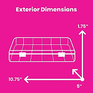Everything Mary Large Plastic Bead Storage Organizer Box, 28 Jars - Containers for Beads & Supplies - Organizers for Craft, Art, Painting - Plastic Container Case for Organization