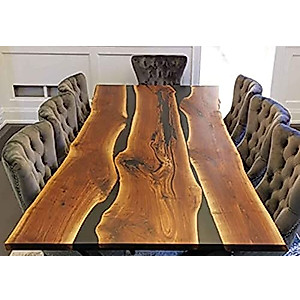 Epoxy Table, Live Edge Wooden Table, Natural Wood,Dining Table, Natural Epoxy Table, Resin Table, Epoxy Resin River Table, Piece Of Conversation