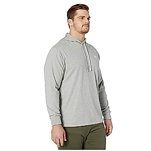Nike Men's Sportswear Club Jersey Pullover Hoodie, Fleece Hoodies for Men, Dark Grey Heather/White, XL