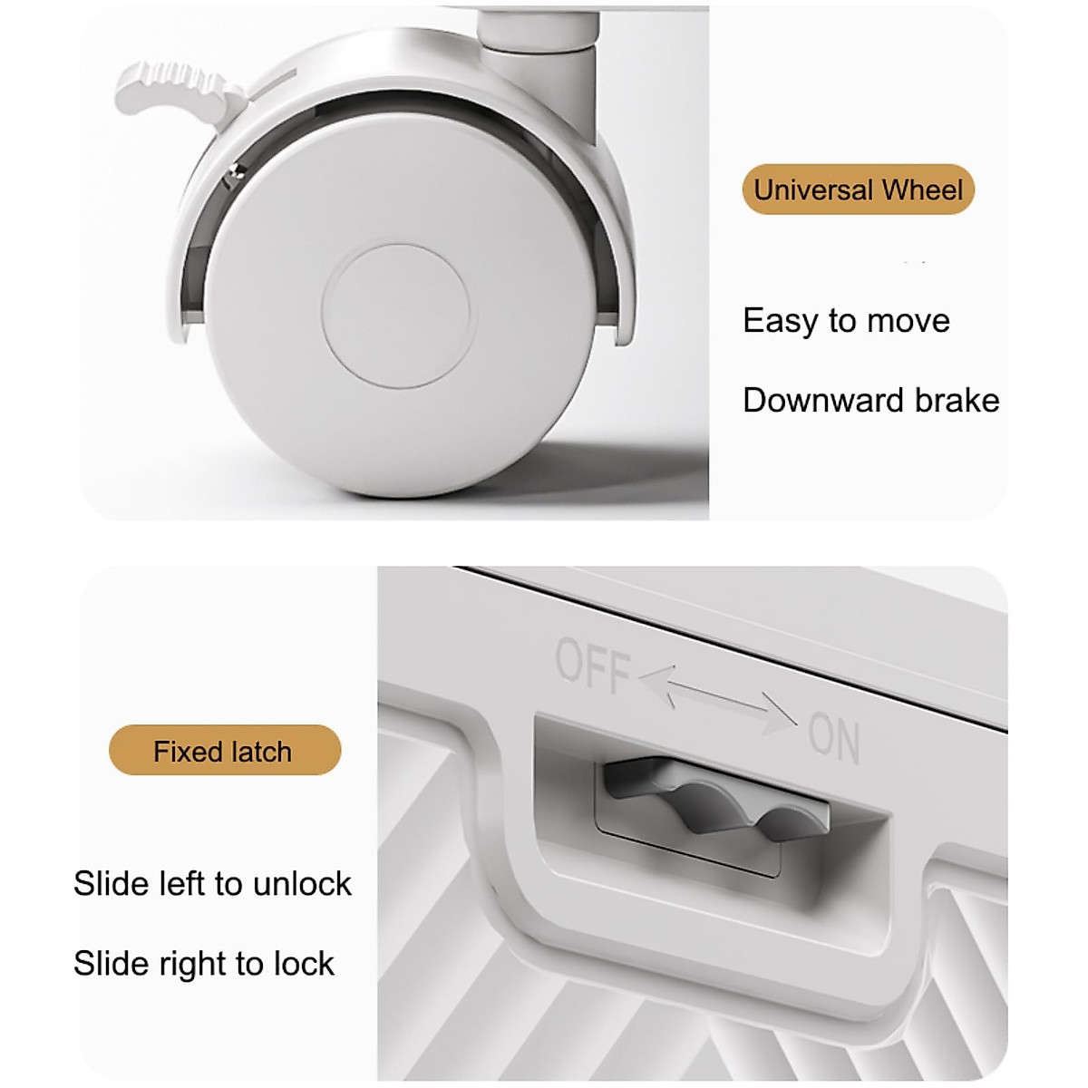 Collapsible Storage Bins With Lids & Wheels, 11.5 Gal Plastic Folding Storage Box, Stackable Storage Bins with Doors for Closet Organizers and Storage for Over 10 years old Kids