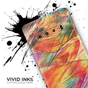 DesignSkinz Liquid Abstract Paint Remix V72 Protective Vinyl Decal Wrap Skin Cover Compatible with The Samsung Galaxy S20 (Screen Trim & Back Glass Skin)