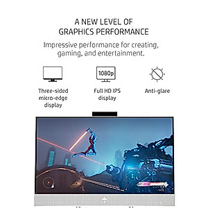 HP All-in-One Desktop PC, 11th Gen Intel Core i3-1115G4 Processor, 8 GB RAM, 512 GB SSD Storage, Full HD 23.8” Display, Windows 10 Home, Remote Work Ready, Mouse and Keyboard (24-dp1250, 2021)