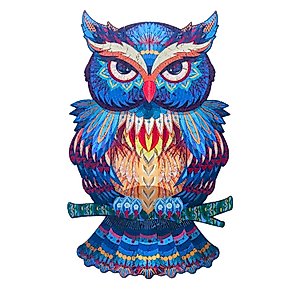 Owl Puzzle Jigsaw Puzzles – Unique Wooden Puzzles for Adults and Children – Coolest Adult Puzzles Perfect for Family – Wooden Puzzles for Toddlers – 210 Piece Custom Puzzle for Kids and Adults